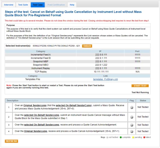 Cancel on Behalf using Quote Cancellation by Instrument Level without ...