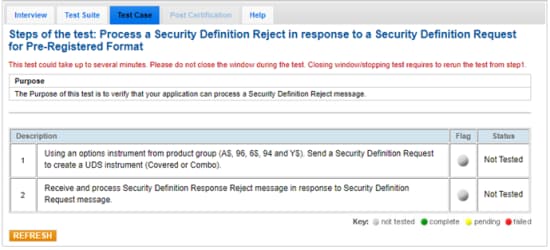 Process a Security Definition Reject in response to a Security Definition Request for Pre ...