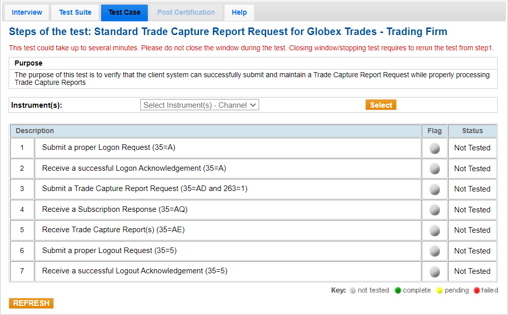 Standard Trade Capture Report Request