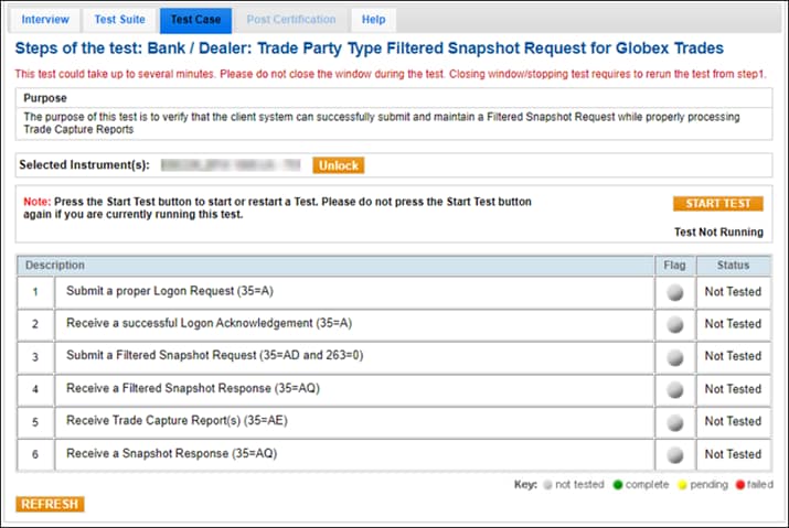 Trade Party Type Filtered Snapshot