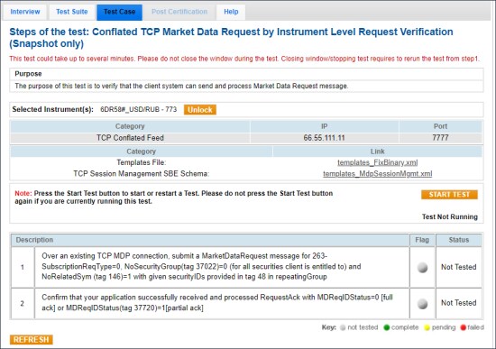 Conflated TCP Market Data Request by Instrument Level Request ...