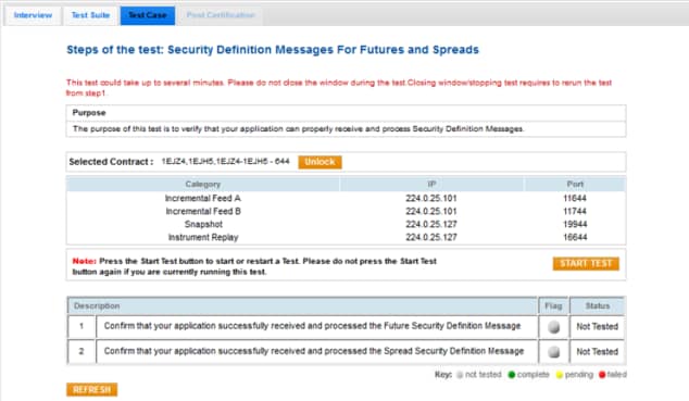 Security Definition Messages for Futures and Spreads